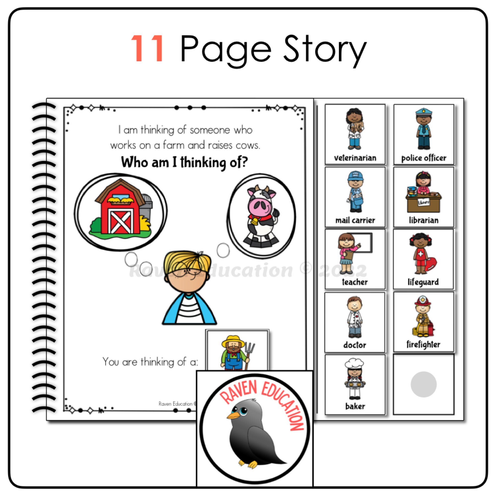 Who Am I Thinking Of? an Adapted Book About Community Helpers - Etsy