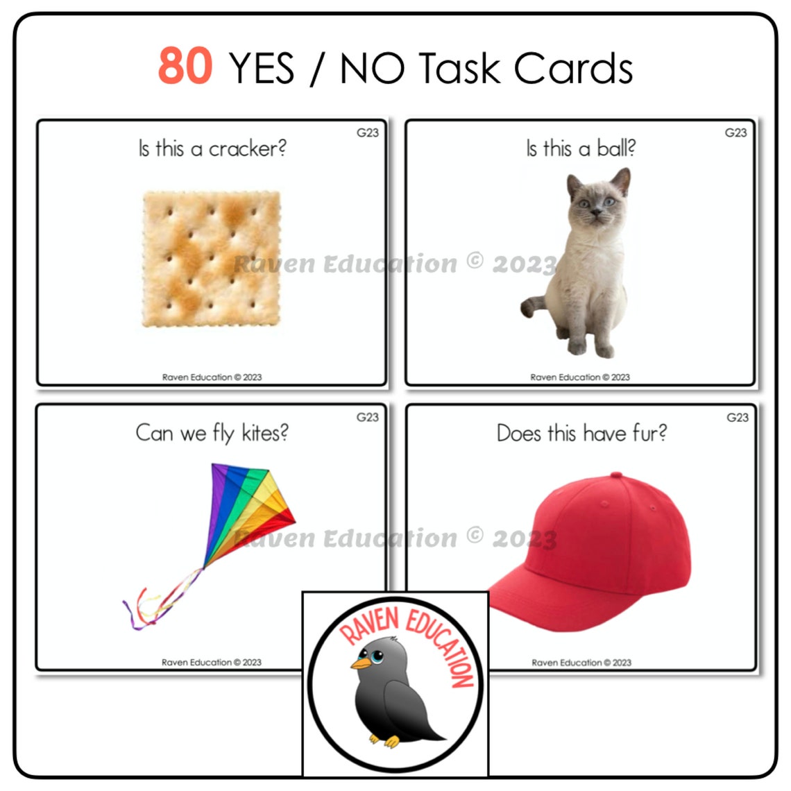 Yes or No Task Cards (aligned With ABLLS-R G23) Real Pictures - Etsy