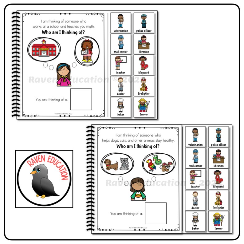Who Am I Thinking Of an Adapted Book About Community Helpers - Etsy