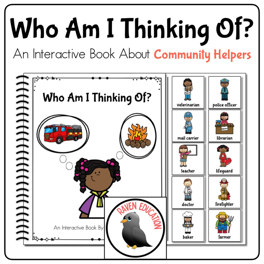 Who Am I Thinking Of? an Adapted Book About Community Helpers - Etsy