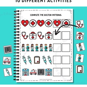 Community Helper Busy Book: Doctors (matching, Counting, Letters ...