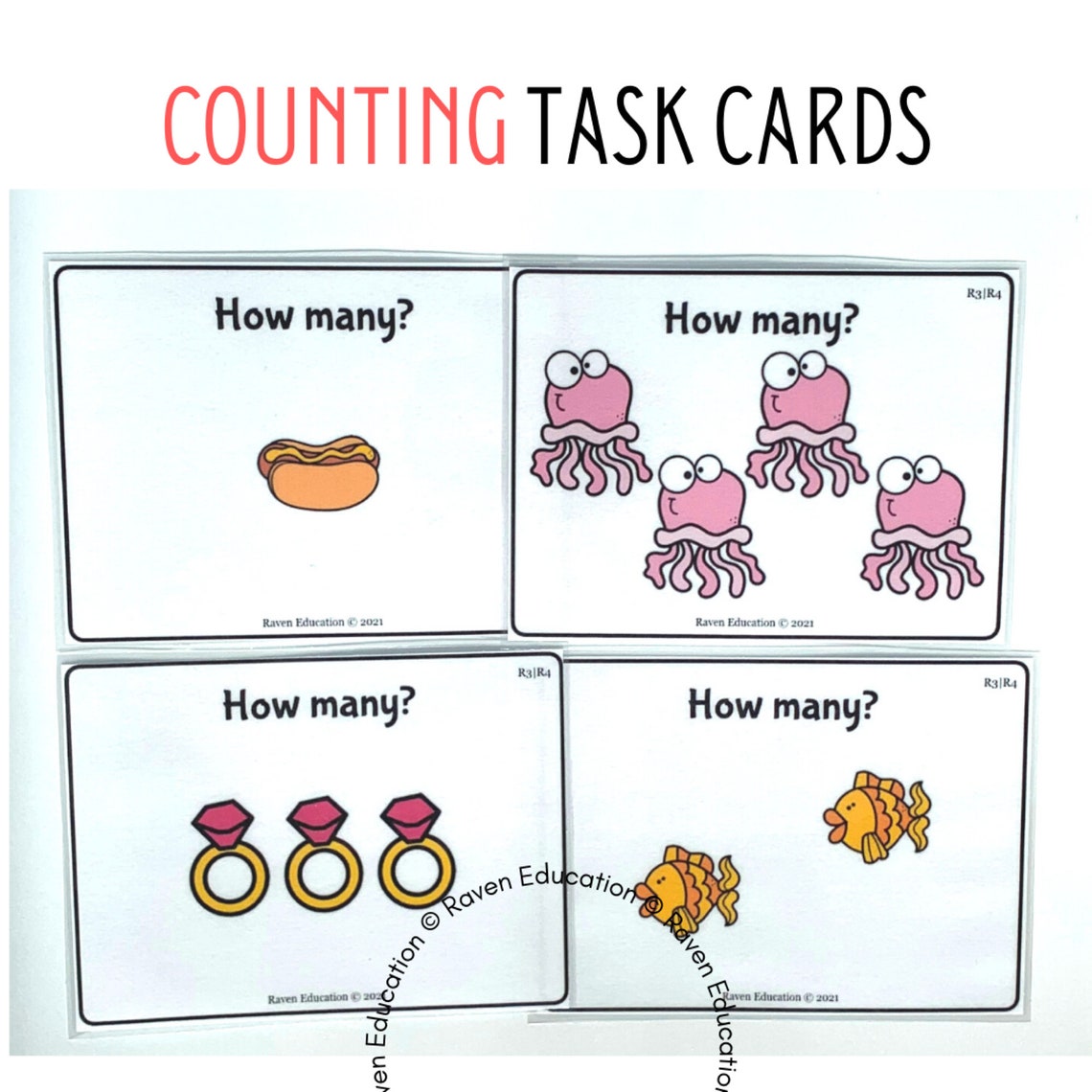 Counting 1-20 Task Cards (ABLLS-R Aligned R3, R4, R5) - Etsy