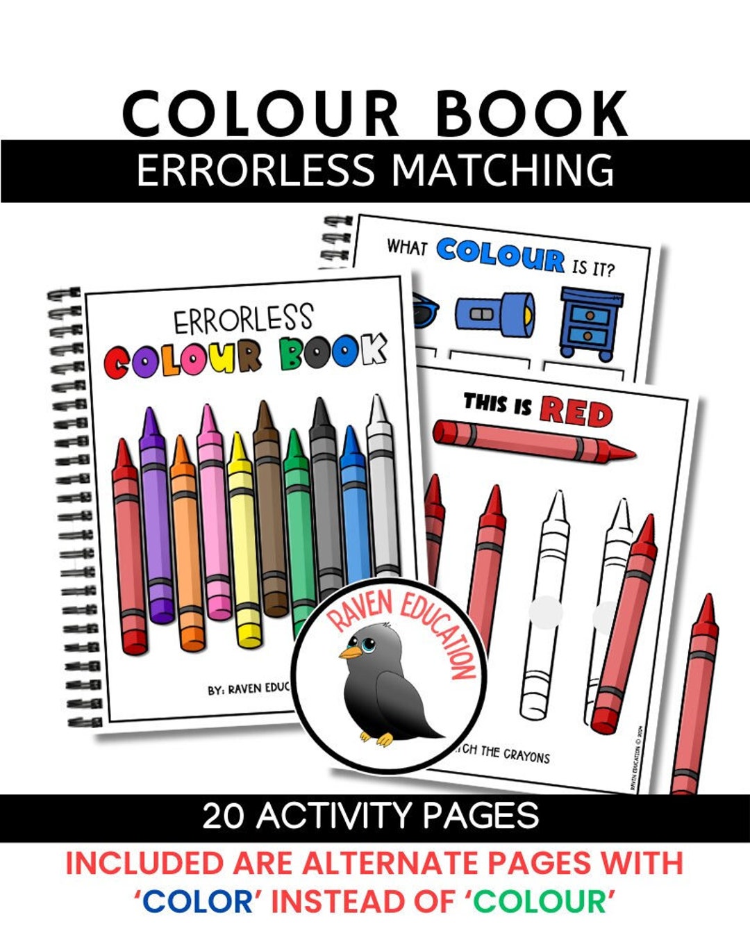 Errorless Colour Book (matching | Interactive | Adapted | Special ...