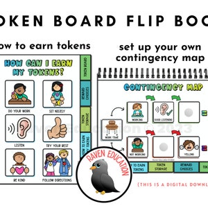 Token Board Flip Book | Visual Schedule | First - Then Board ...