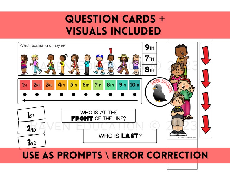 Ordinal Positions Task Cards: Labeling & Identifying Positions in A ...