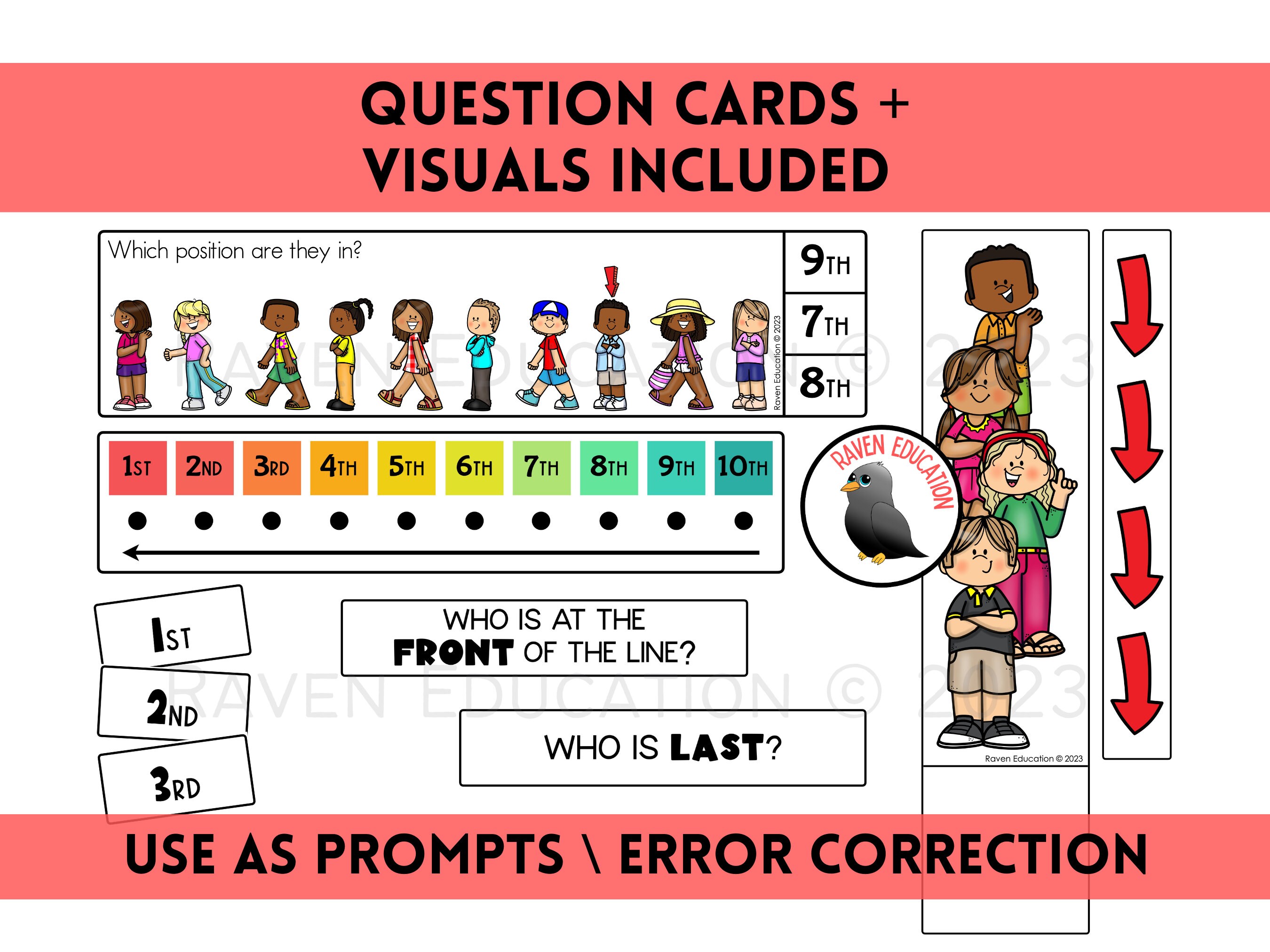 Ordinal Positions Task Cards: Labeling & Identifying Positions in A ...