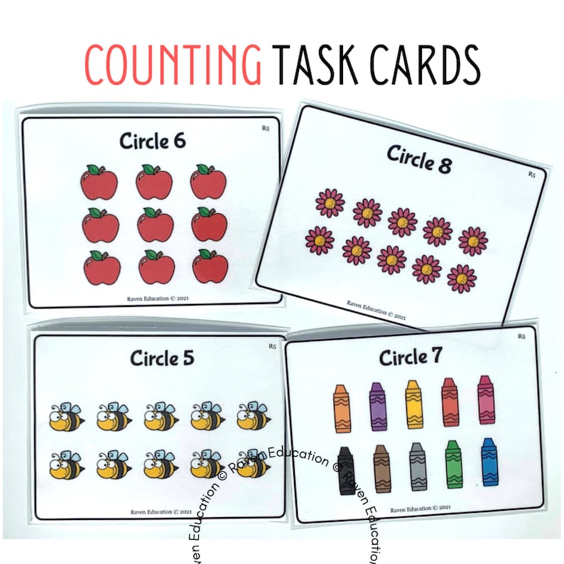 Counting 1-20 Task Cards (ABLLS-R Aligned R3, R4, R5) - Etsy
