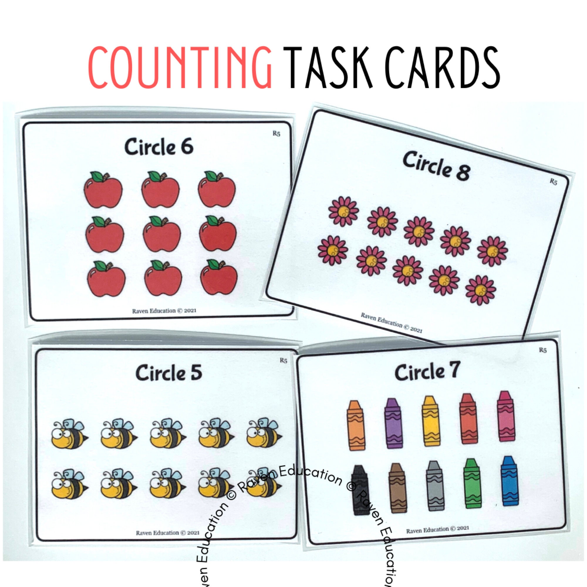 Counting 1-20 Task Cards (ABLLS-R Aligned R3, R4, R5) - Etsy