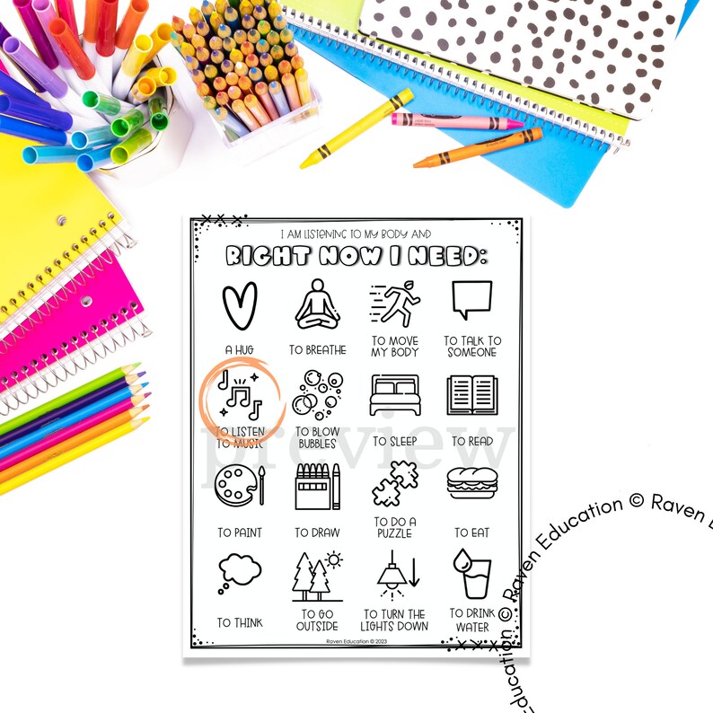 Emotions (mood) Check-in and Tracking Worksheets | Kids | Special ...