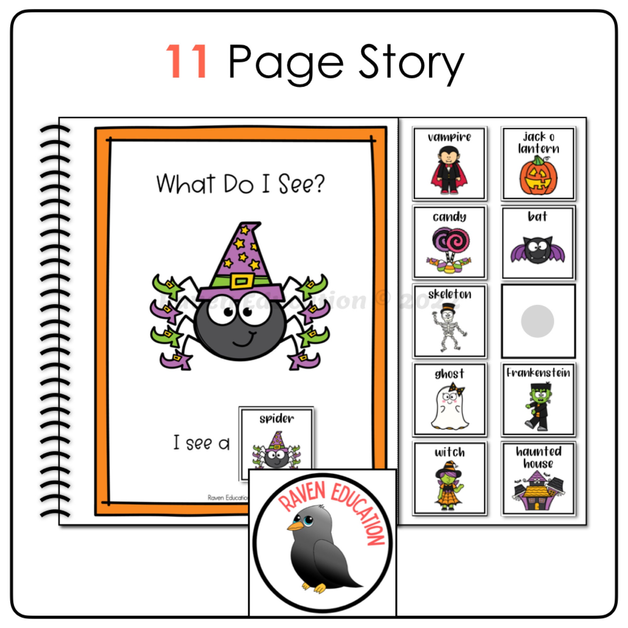 Halloween: What Do I See? an Interactive Book - Etsy