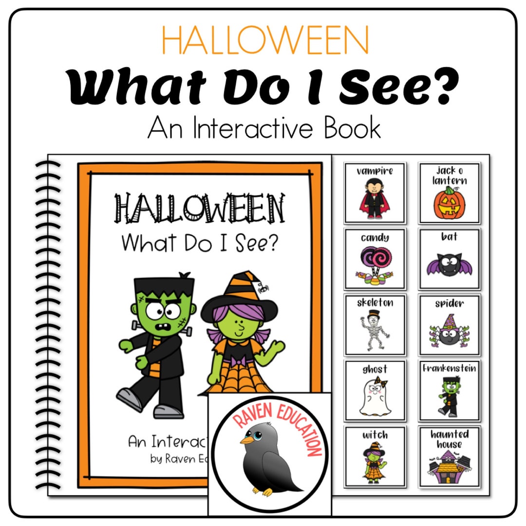 Halloween: What Do I See? an Interactive Book - Etsy