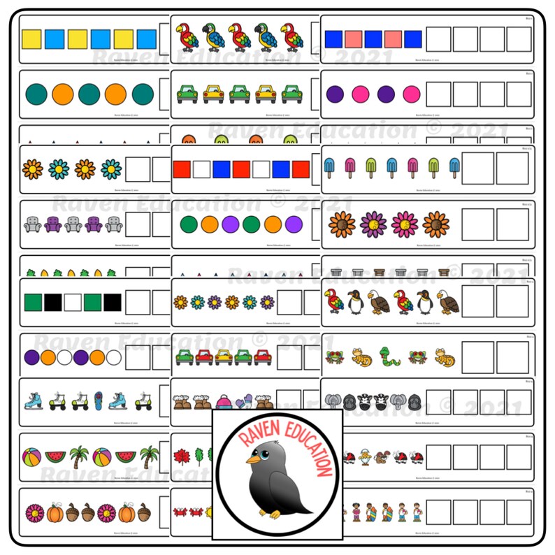 Extend A Sequence Pattern Task Cards - Etsy
