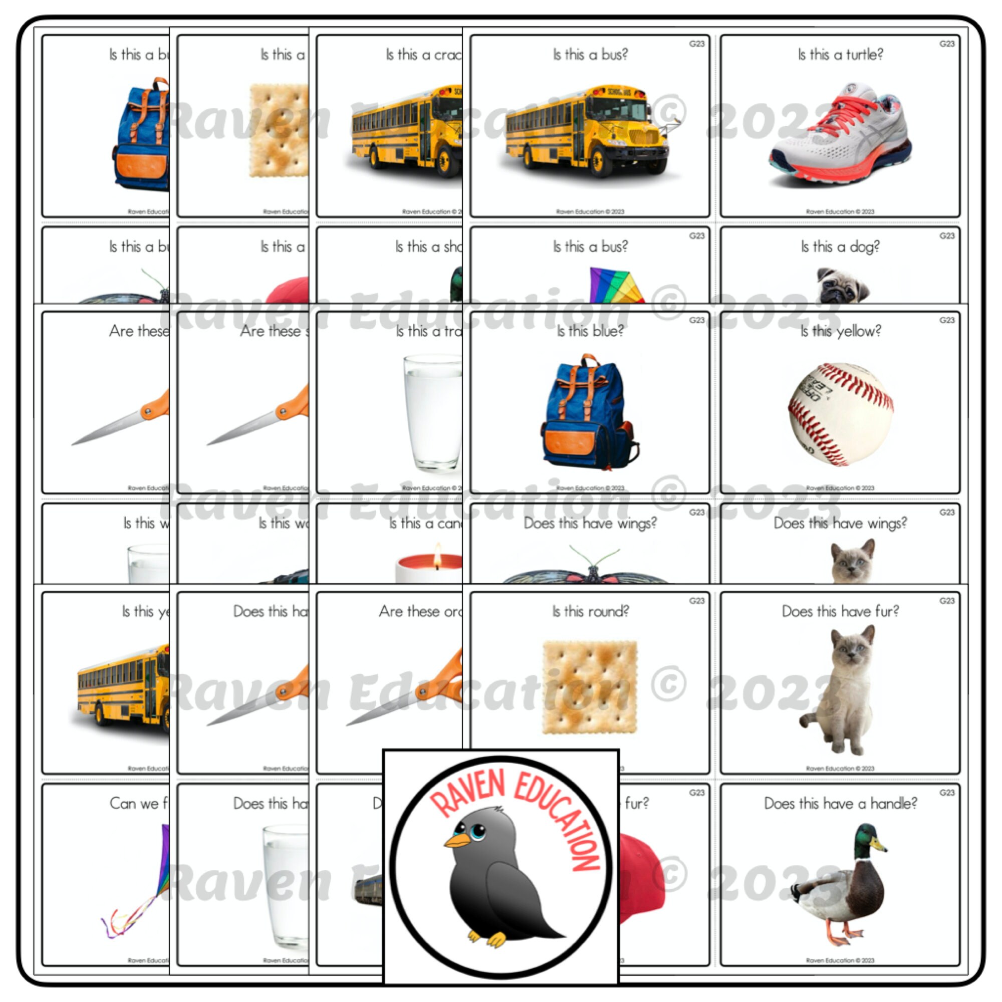 Yes or No Task Cards (aligned With ABLLS-R G23) Real Pictures - Etsy