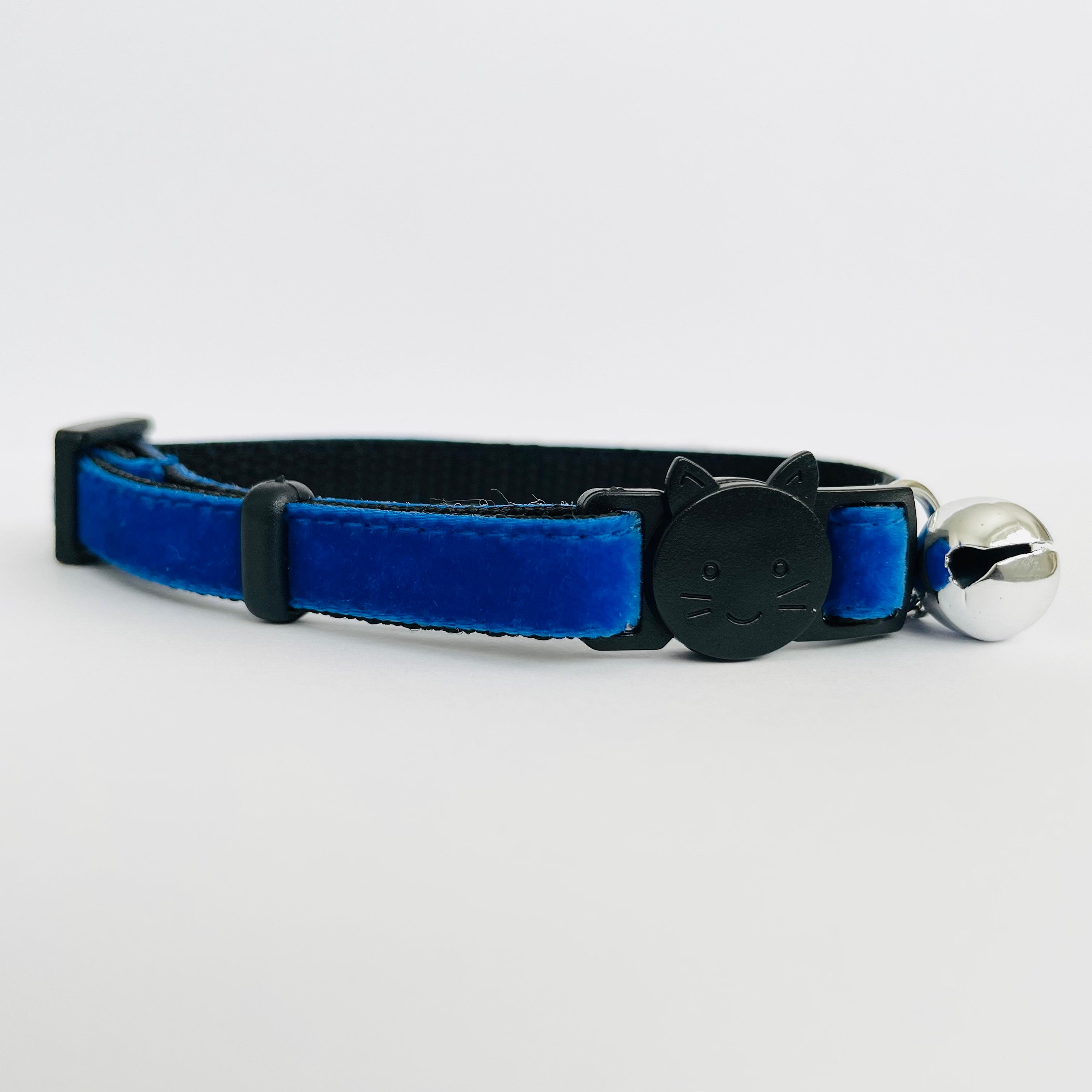 Royal Blue Velvet Cat Collar, Cat Collar, Kitten Collar, Cat Breakaway ...