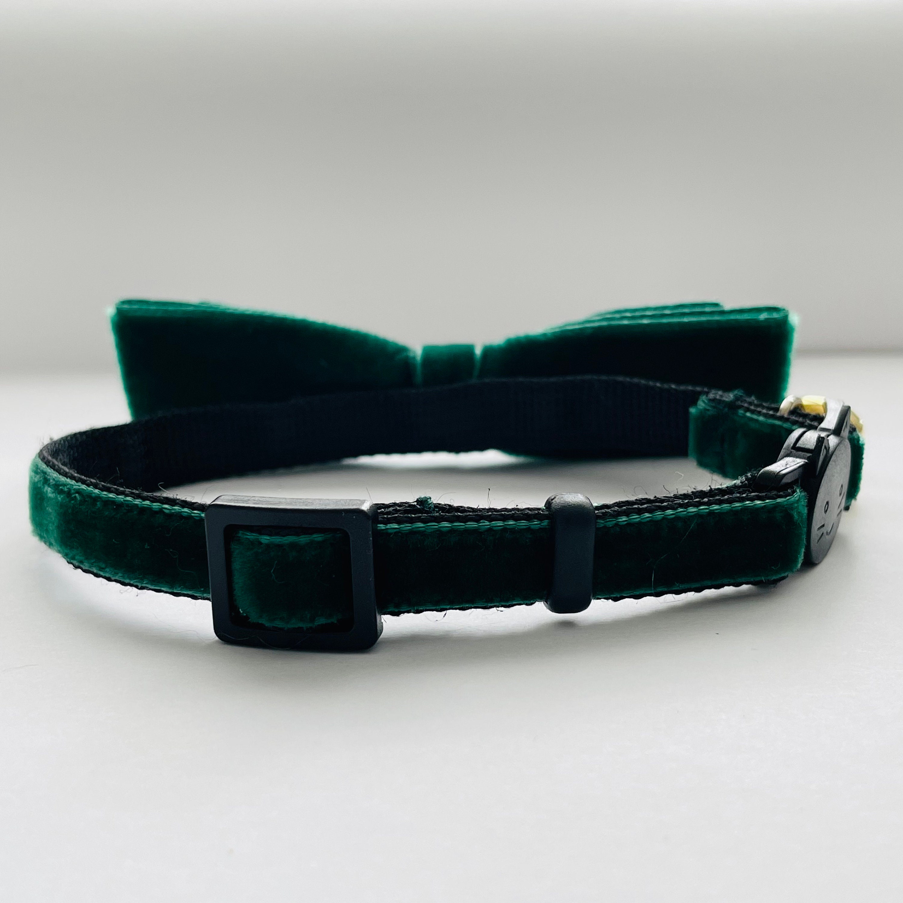 Emerald Green Velvet Cat Bow Cat Collar Kitten Collar Cat - Etsy