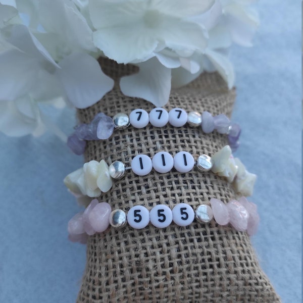 Angel Number Bracelet - Etsy