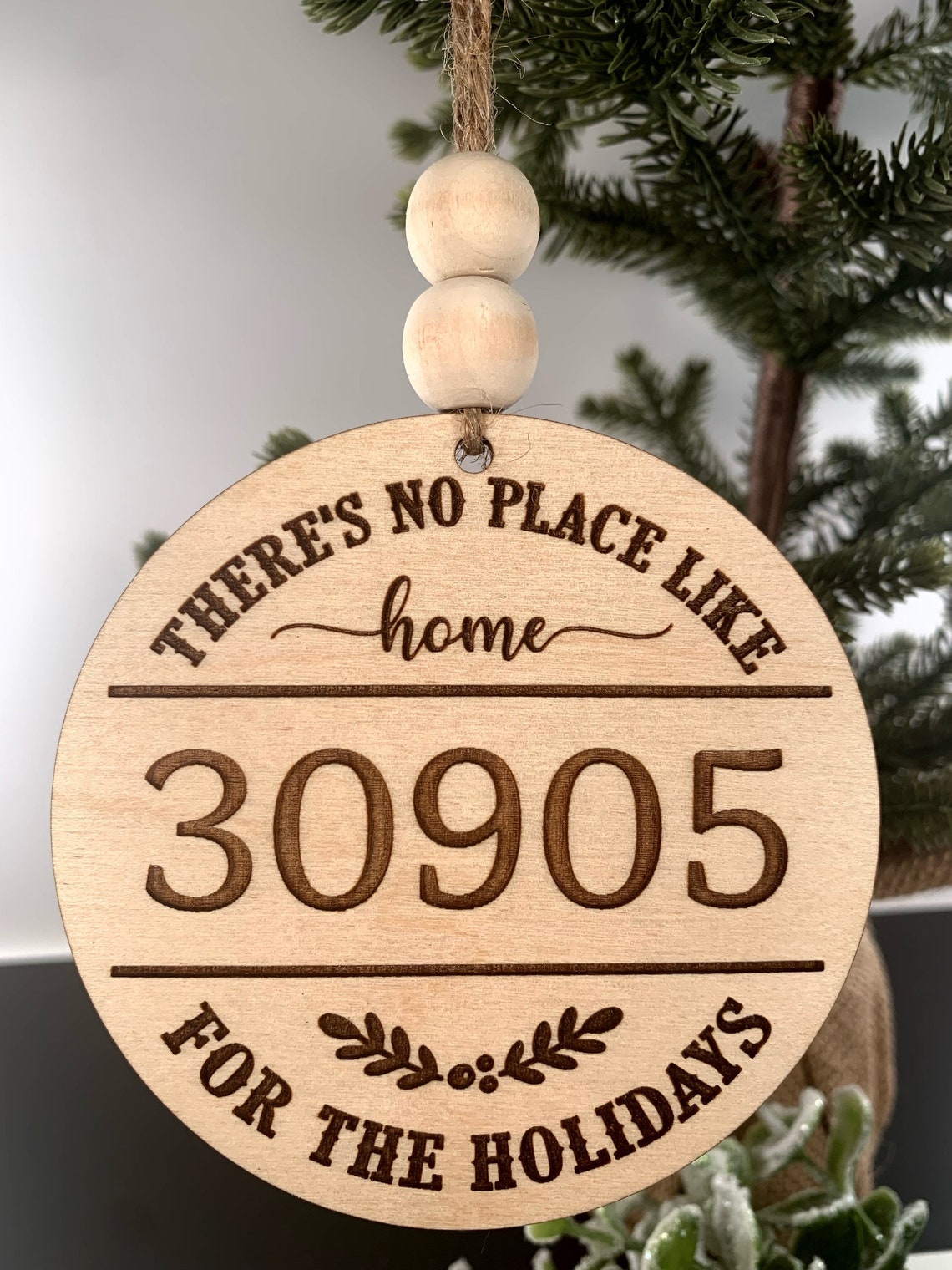 Zip Code Ornament Christmas Ornament Personalized Ornament - Etsy