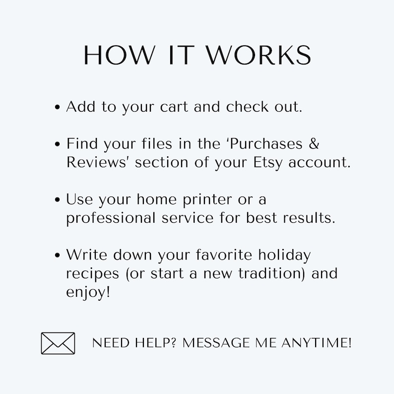 Recipe Card Editable Digital Download Simple Recipe Card Template ...
