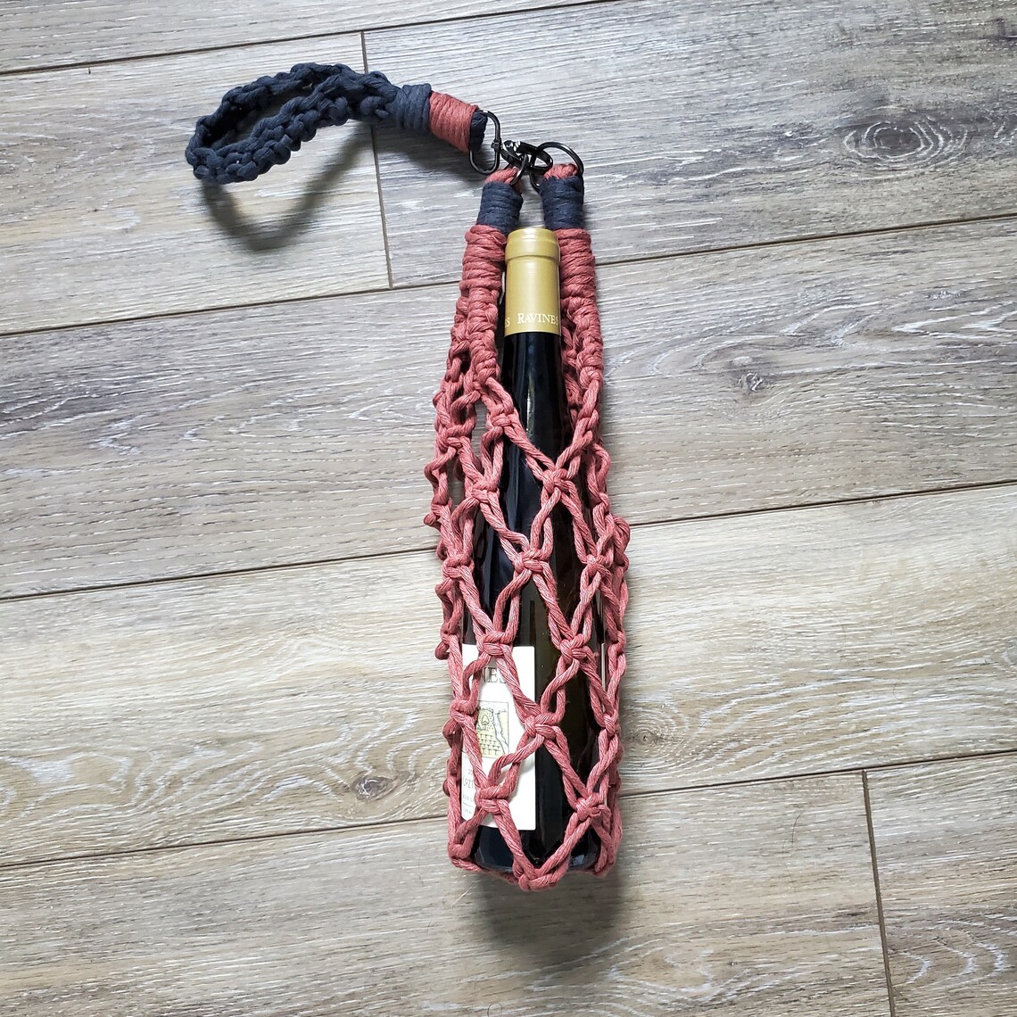 Handmade Macrame Beverage Carrier Set - Etsy