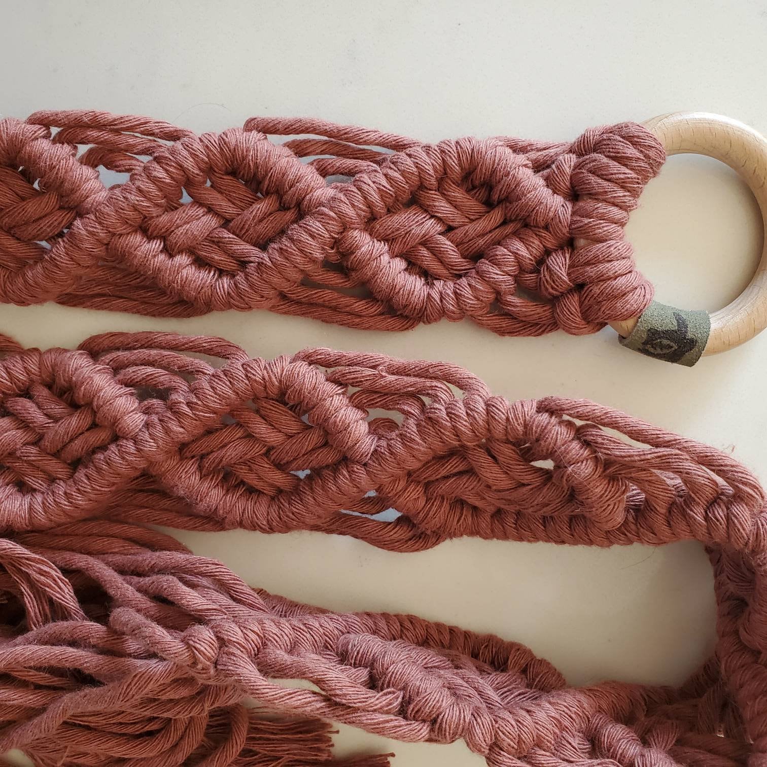 Boho Macrame Belt - SOFT Recycled Cotton! - Etsy