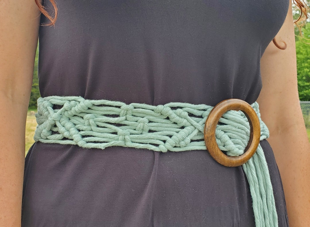 Boho Macrame Belt With 3