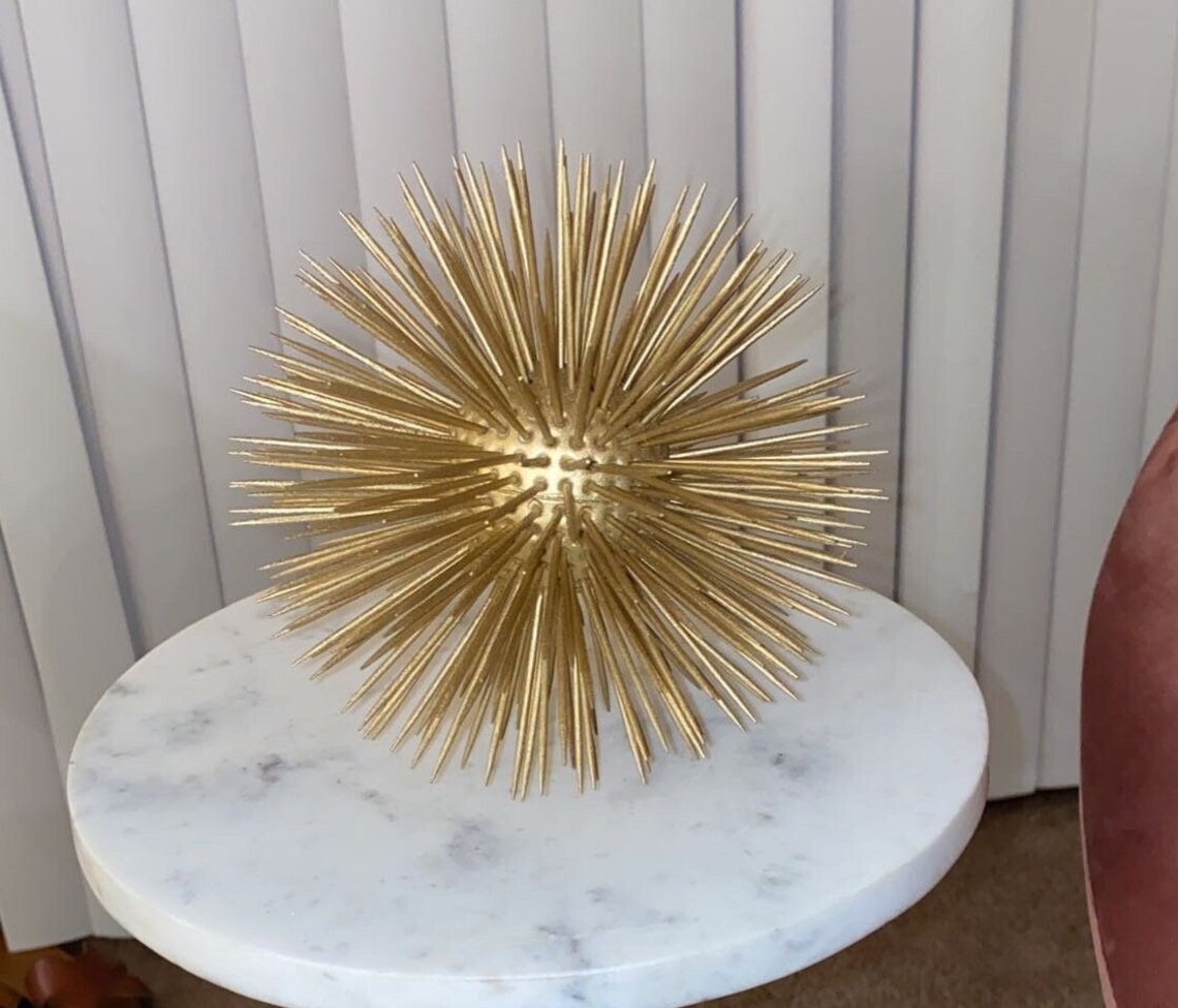 Gold Spike Ball/ Gold Sphere | Etsy