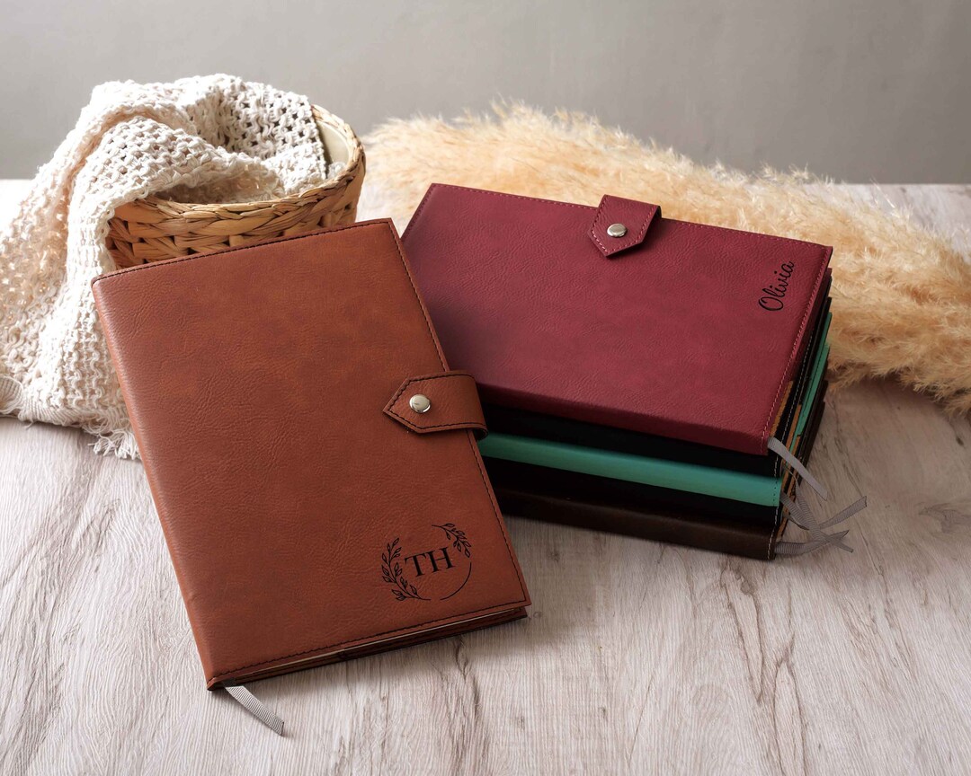 Personalized Leather Journal for Women Custom Engraved Leather Notebook ...
