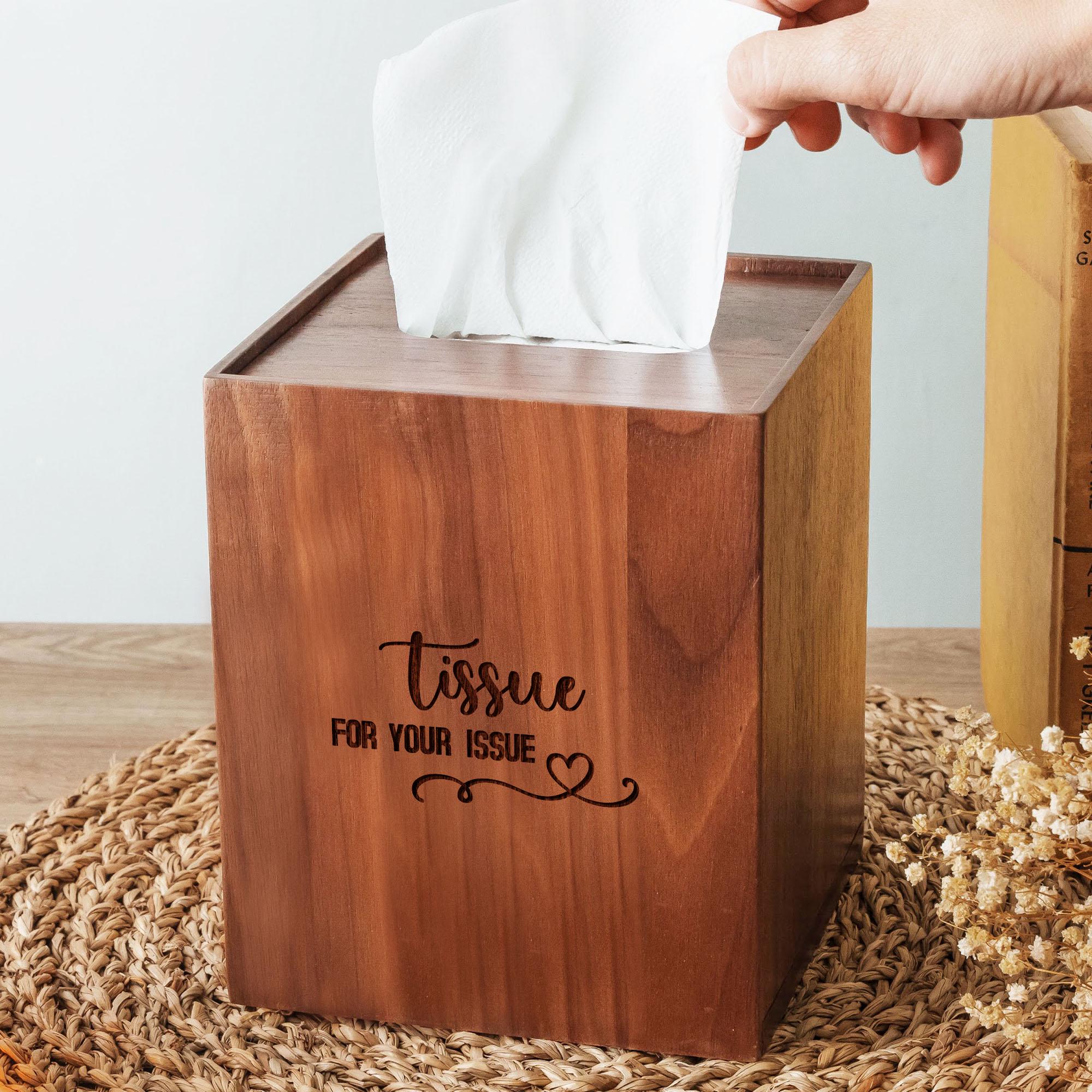 Custom tissue box store