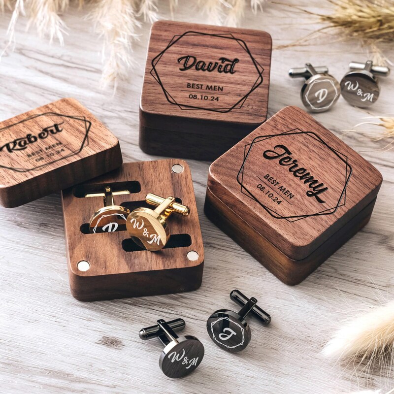 Engraved Cufflinks - Etsy