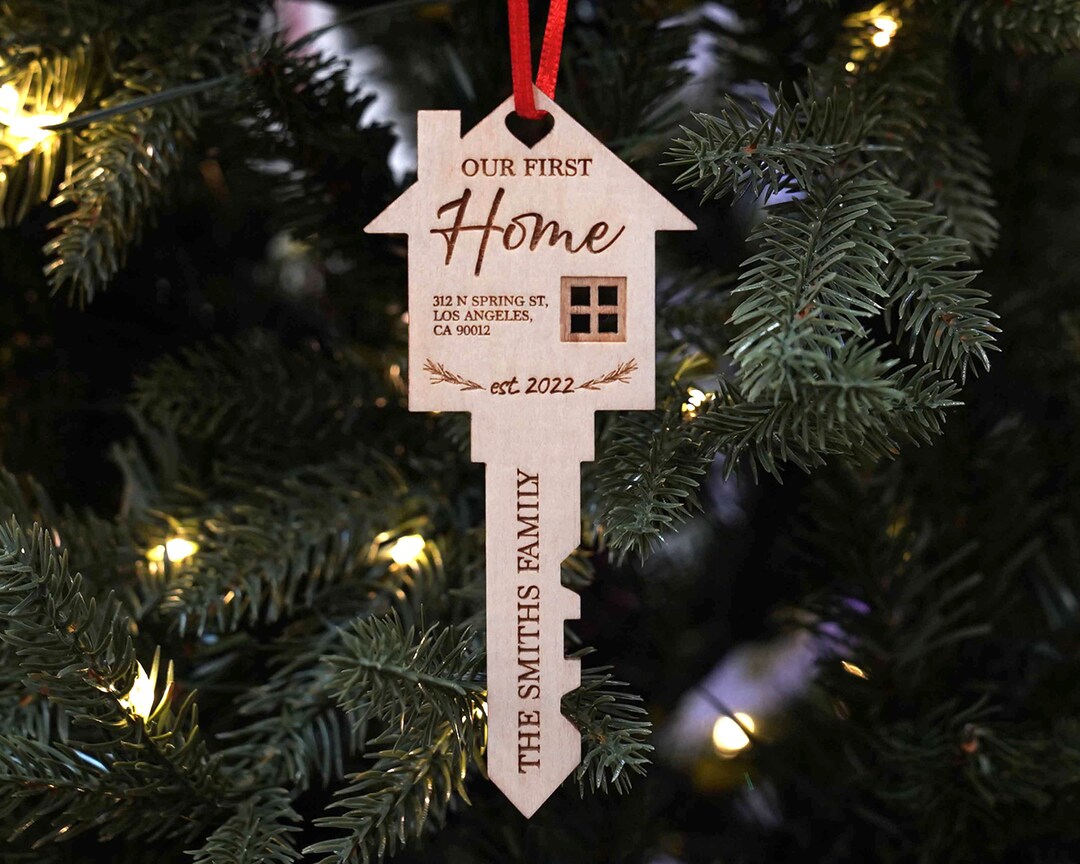 Personalized New Home Gift First Home Christmas Ornaments First Home ...