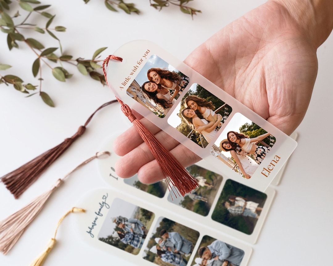 Personalized Bookmark With Picture, Fathers Day Gift, Book Lover Gifts ...