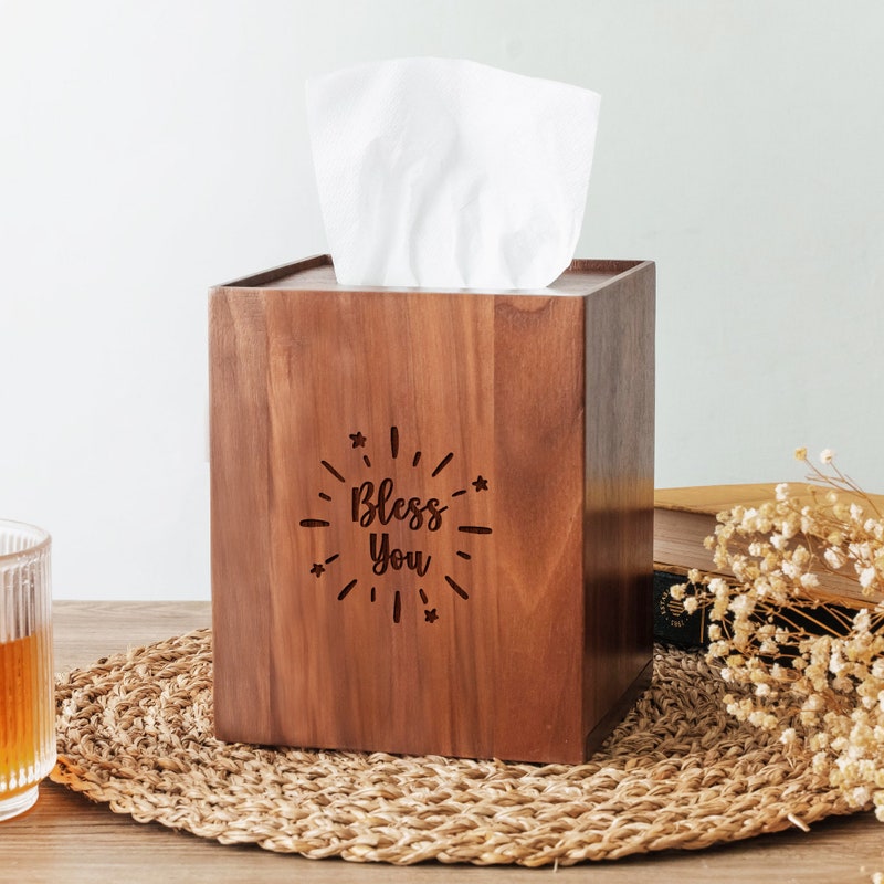 Wooden Tissue Box Cover - Etsy