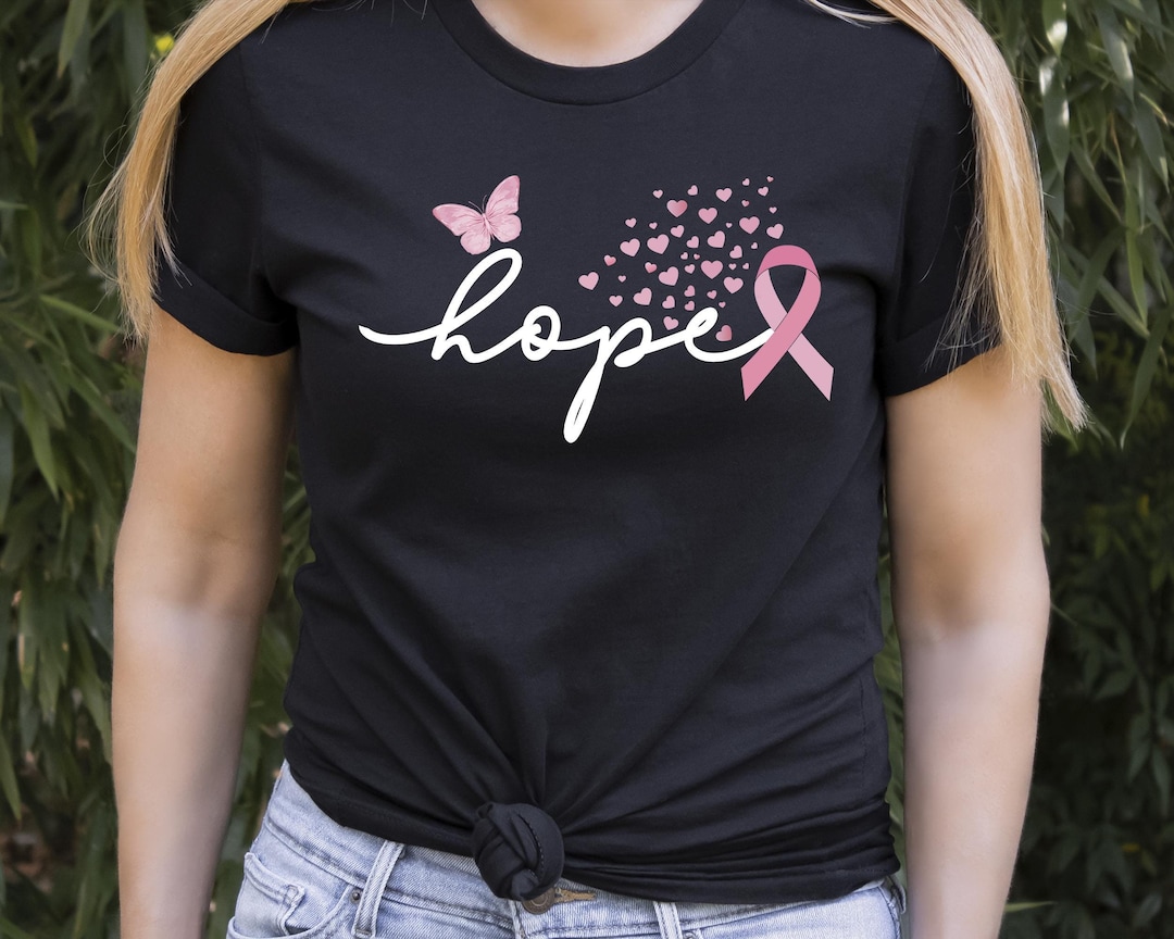 Breast Cancer Awareness T-shirt: Hope Ribbon Tee - Etsy