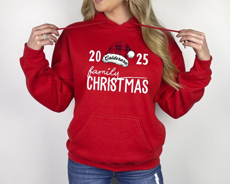 Personalized Family Christmas Sweatshirt: Custom Name Holiday Sweater ...