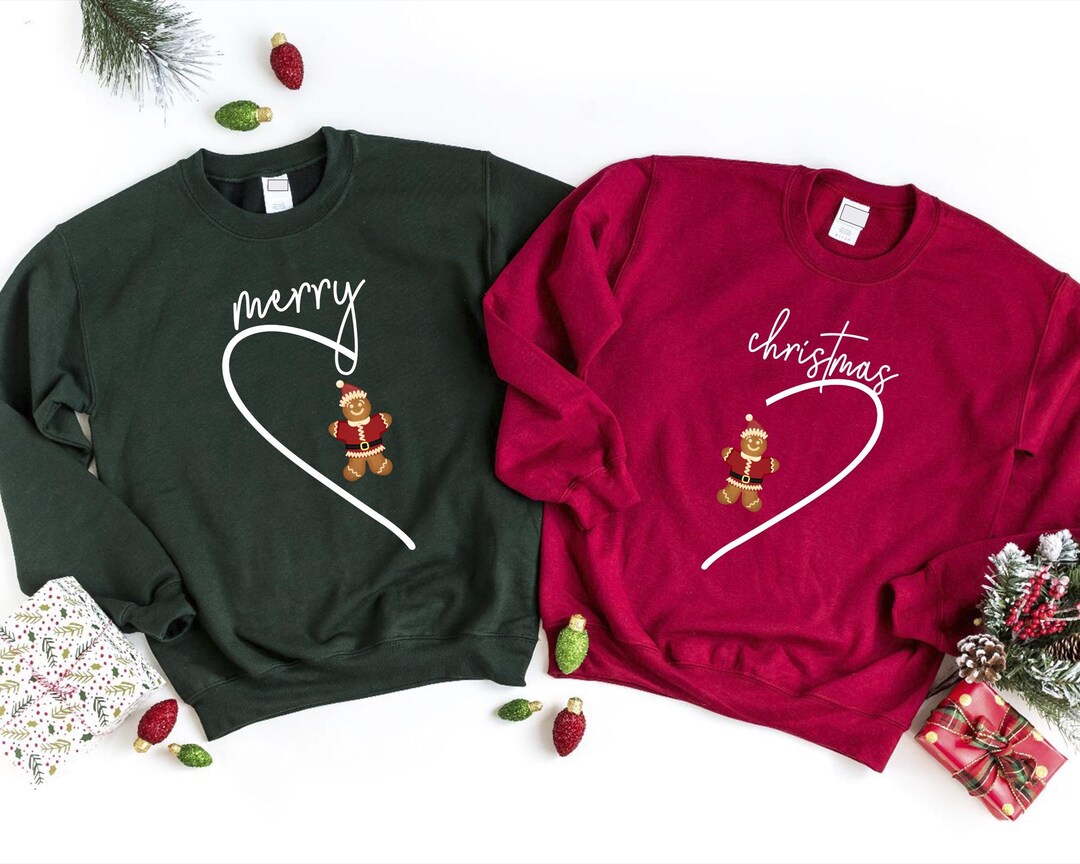 Christmas Couple Sweatshirt: Merry Christmas Matching Sweaters - Etsy