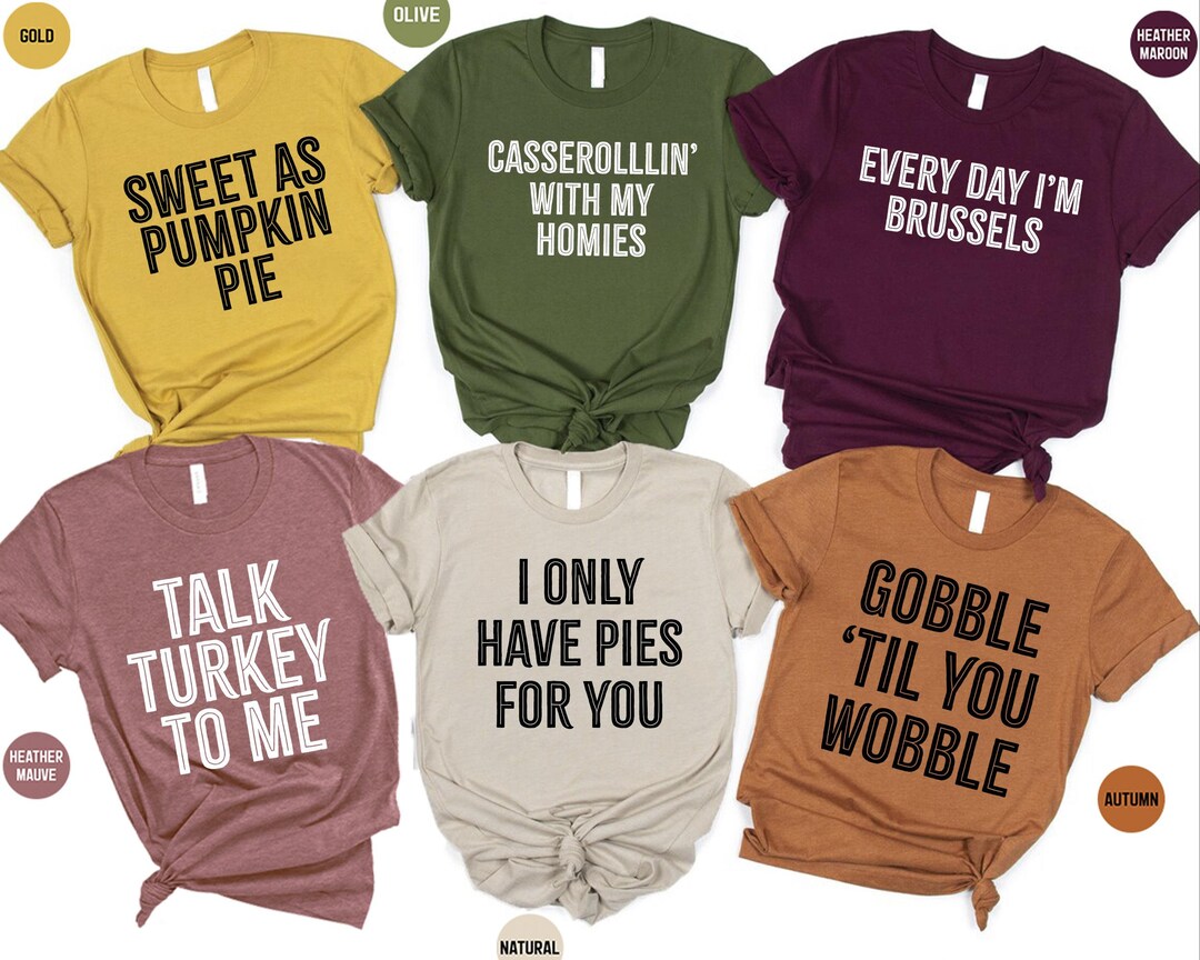 Family Thanksgiving Shirts, Thanksgiving Puns Shirt, Friendsgiving ...