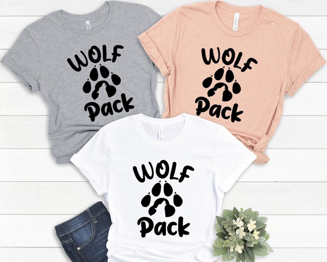 Wolf Pack Shirt, Wolf Pack T-shirt, Family Matching Shirts, Family ...