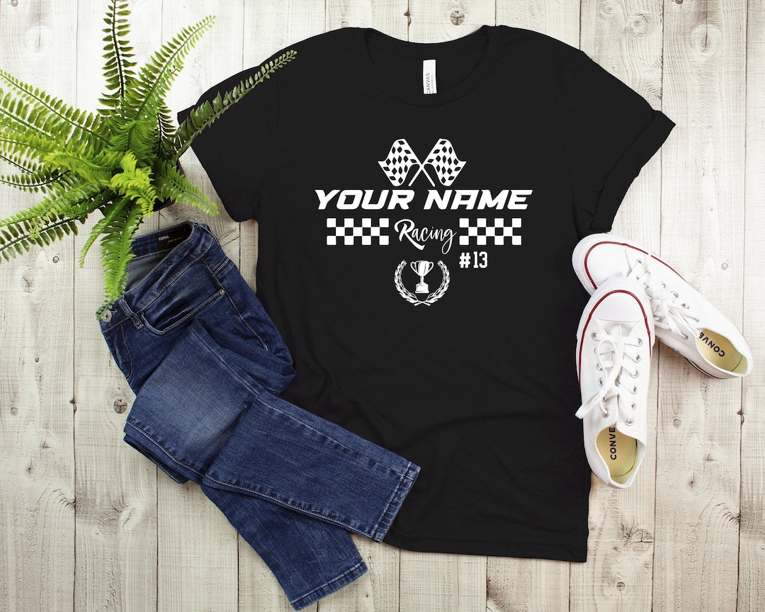 Personalized Your Name Number Racing Shirt, Race Shirts With Number and ...