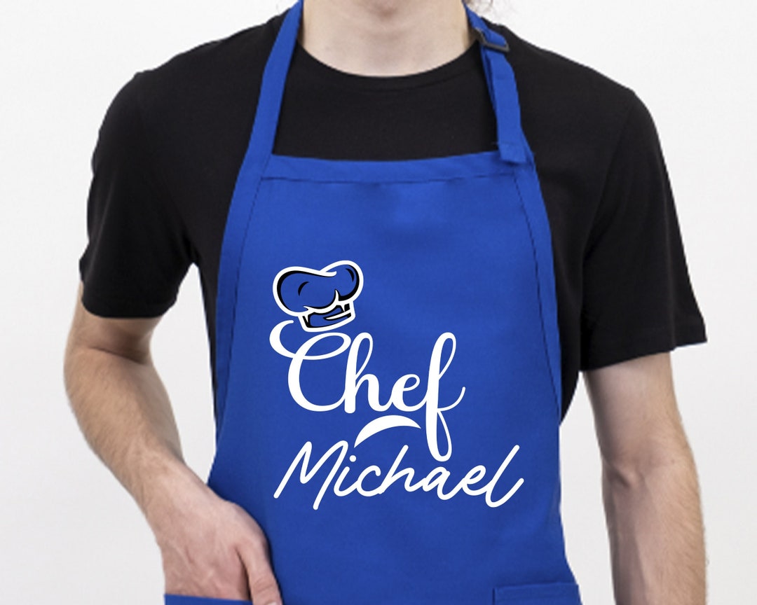 Personalized Apron for Men, Chef Dad Husband Birthday Grill Gift ...