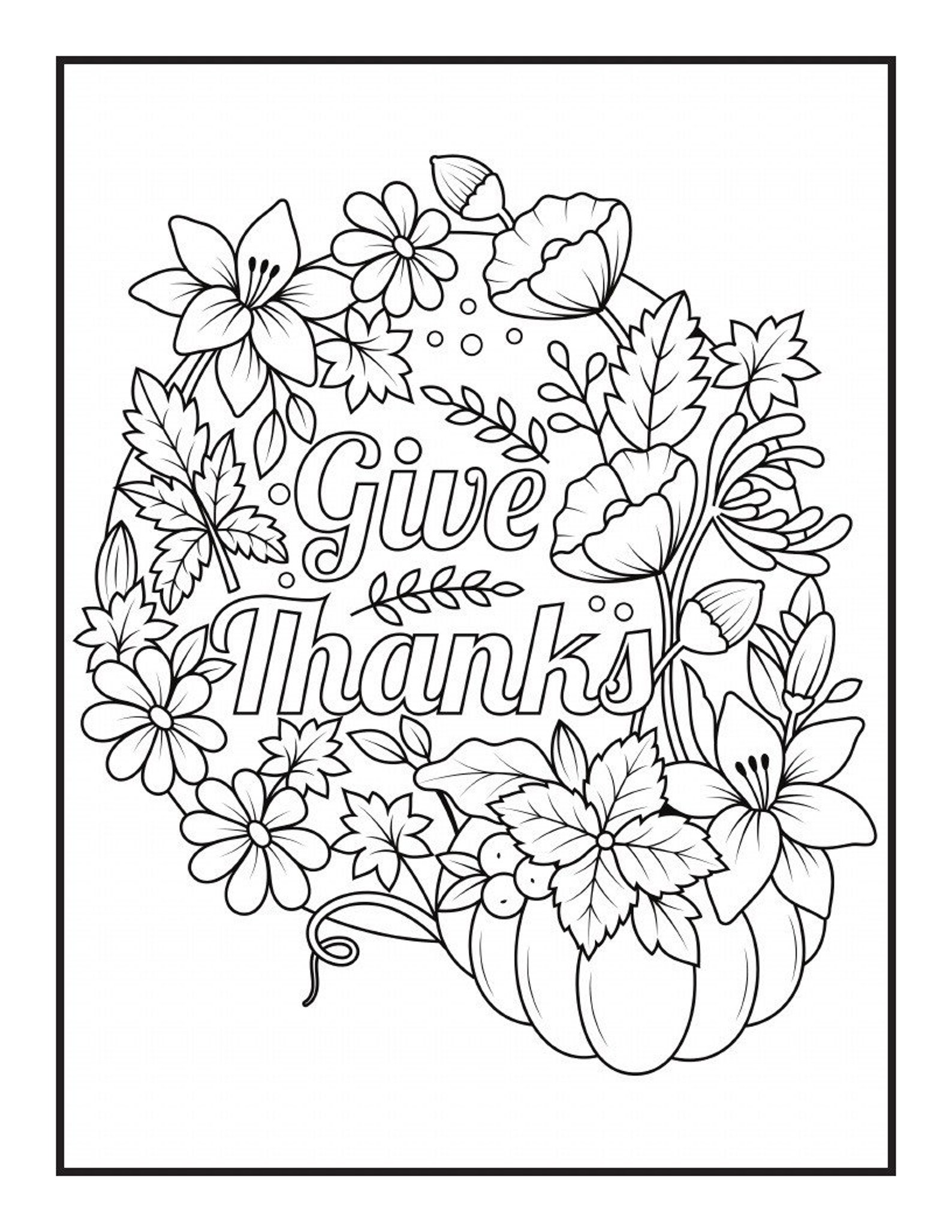 FALL COLORING BOOK | Printable, Digital Coloring Sheets, Pumpkin, Ipad ...