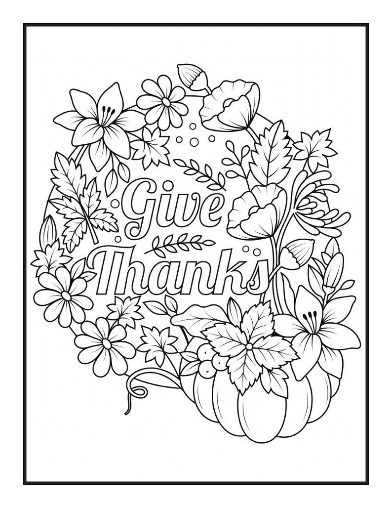 FALL COLORING BOOK | Printable, Digital Coloring Sheets, Pumpkin, Ipad ...