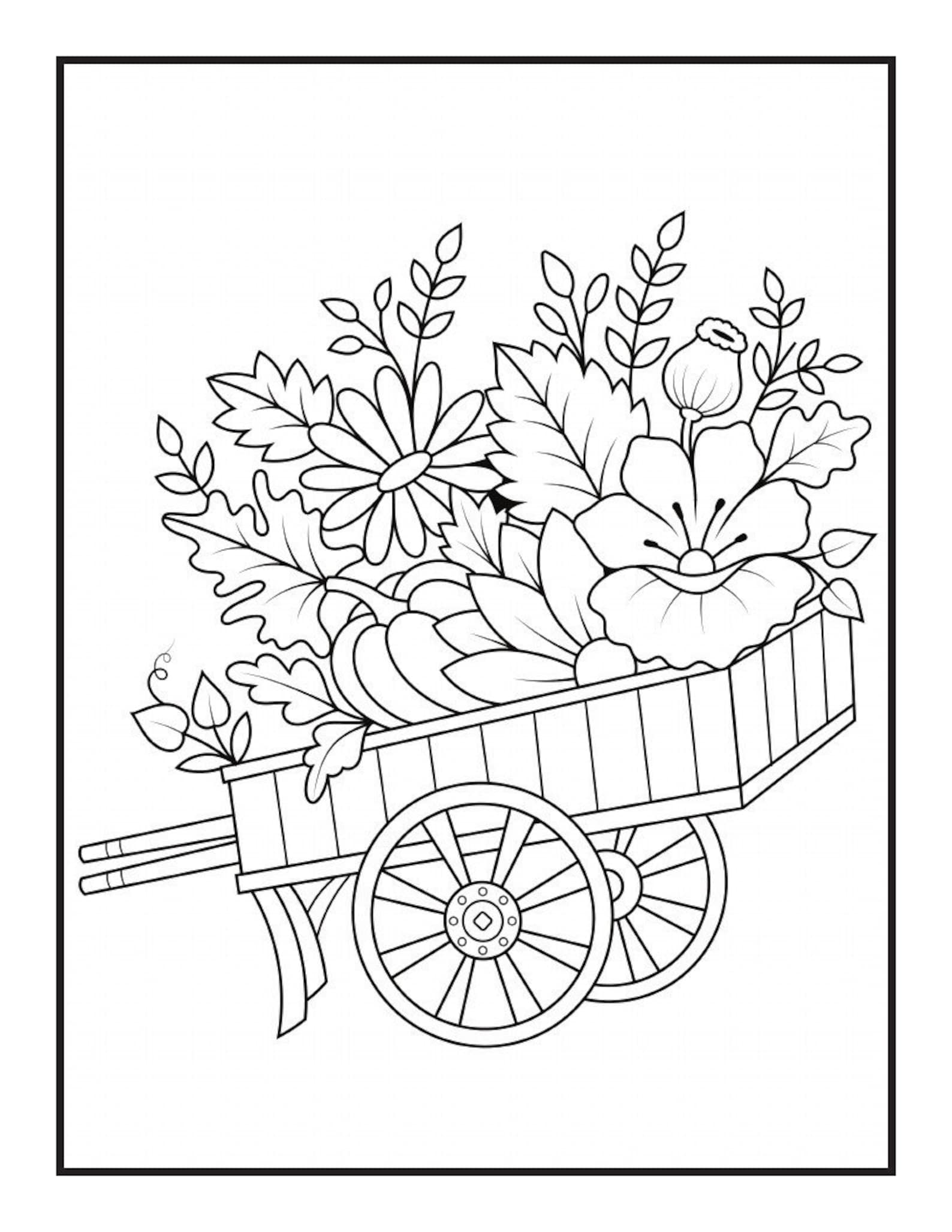 FALL COLORING BOOK | Printable, Digital Coloring Sheets, Pumpkin, Ipad ...