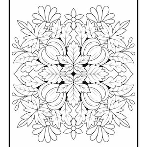 FALL COLORING BOOK | Printable, Digital Coloring Sheets, Pumpkin, Ipad ...