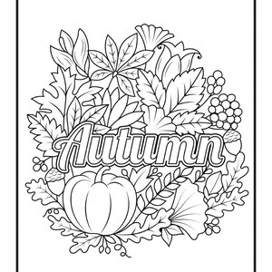 FALL COLORING BOOK | Printable, Digital Coloring Sheets, Pumpkin, Ipad ...