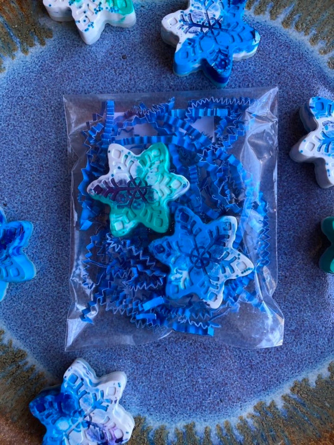 Snowflake Crayons, Classroom Party Favors, Class Gift, Christmas Party ...