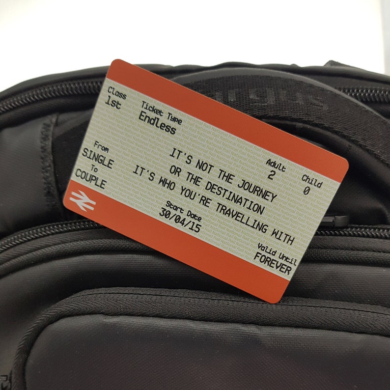 Personalised Train Ticket Wallet Card Keepsake Metal Rail - Etsy