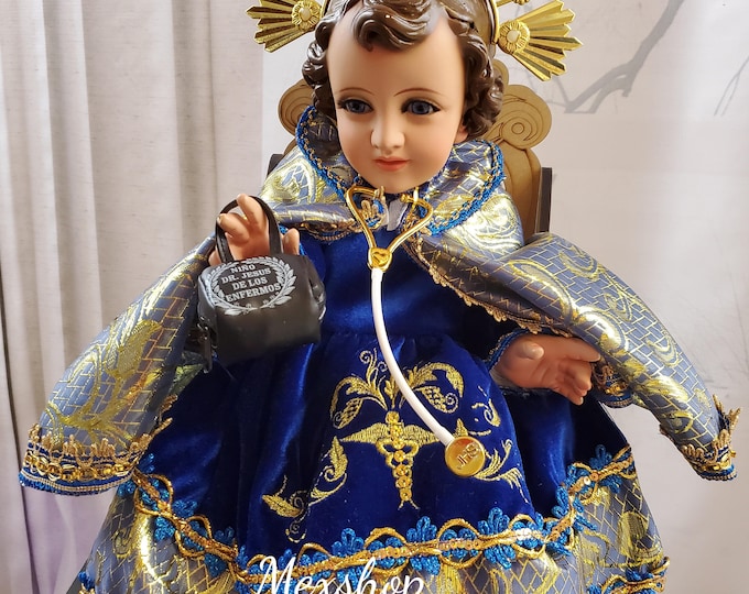 FREE SHIPPING!! Baby Jesus Christ Medico Outfit, Color Navy, and ...