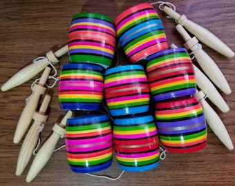 Balero Wooden Classic Toy , Medium Balero, Mexican Toy, Handmade ...