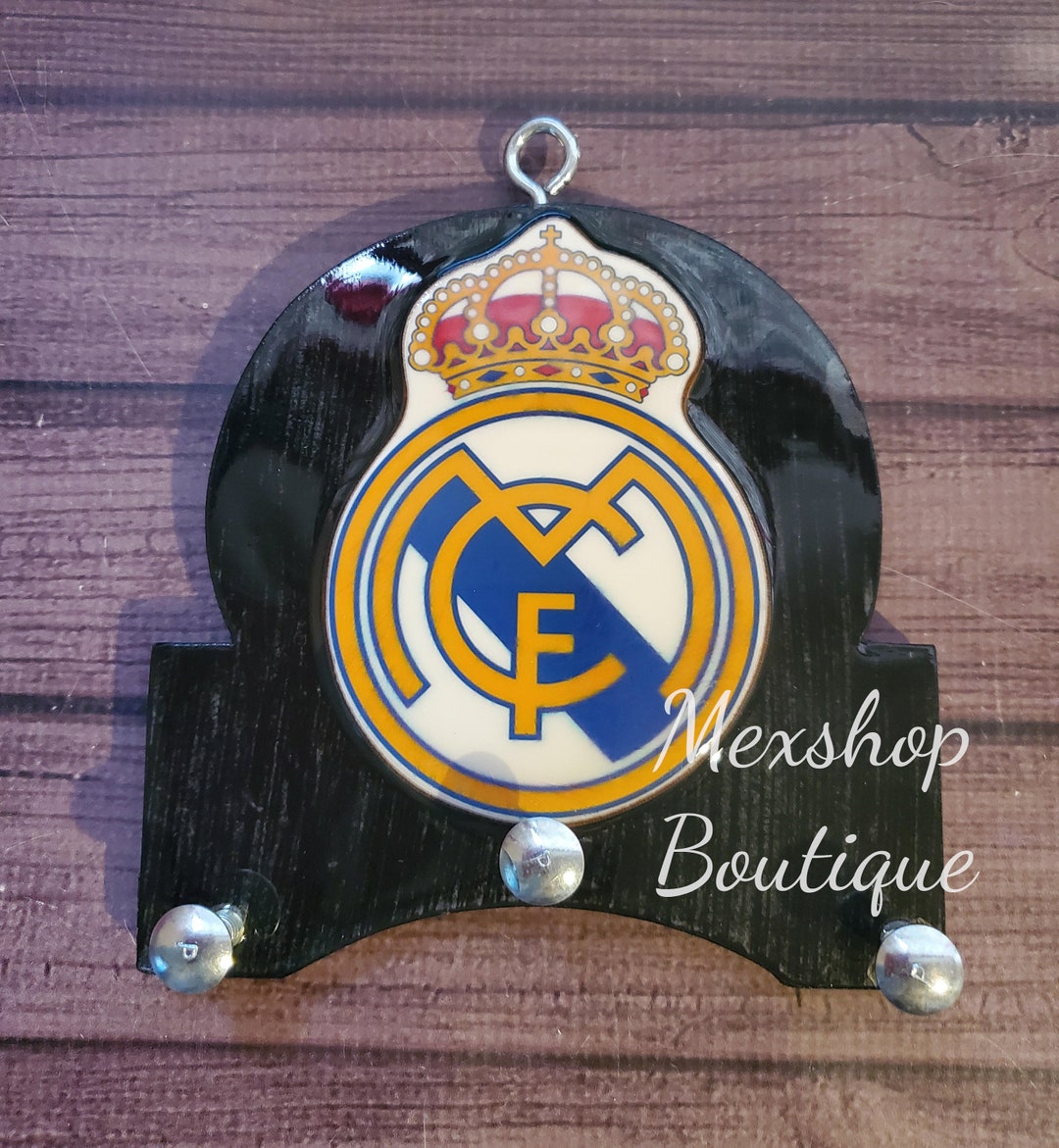 Fútbol Club Real Madrid Wooden Key Holder for Wall Gifts Any - Etsy