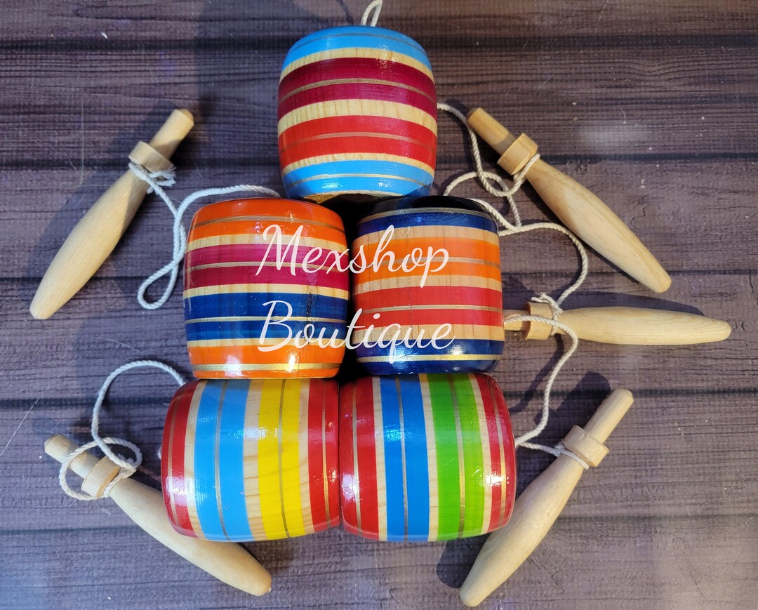 Balero Wooden Classic Toy , Medium Balero, Mexican Toy, Handmade ...